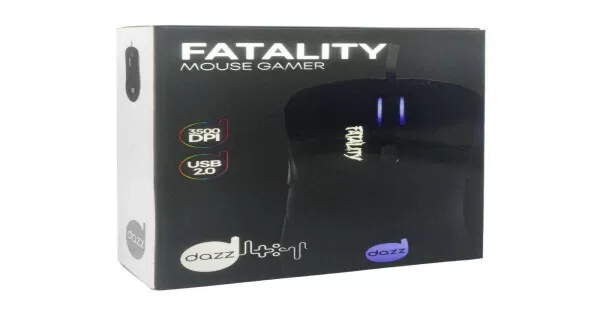 Mouse gamer óptico dazz fatality usb preto Maxprint - Moinho Atacadista